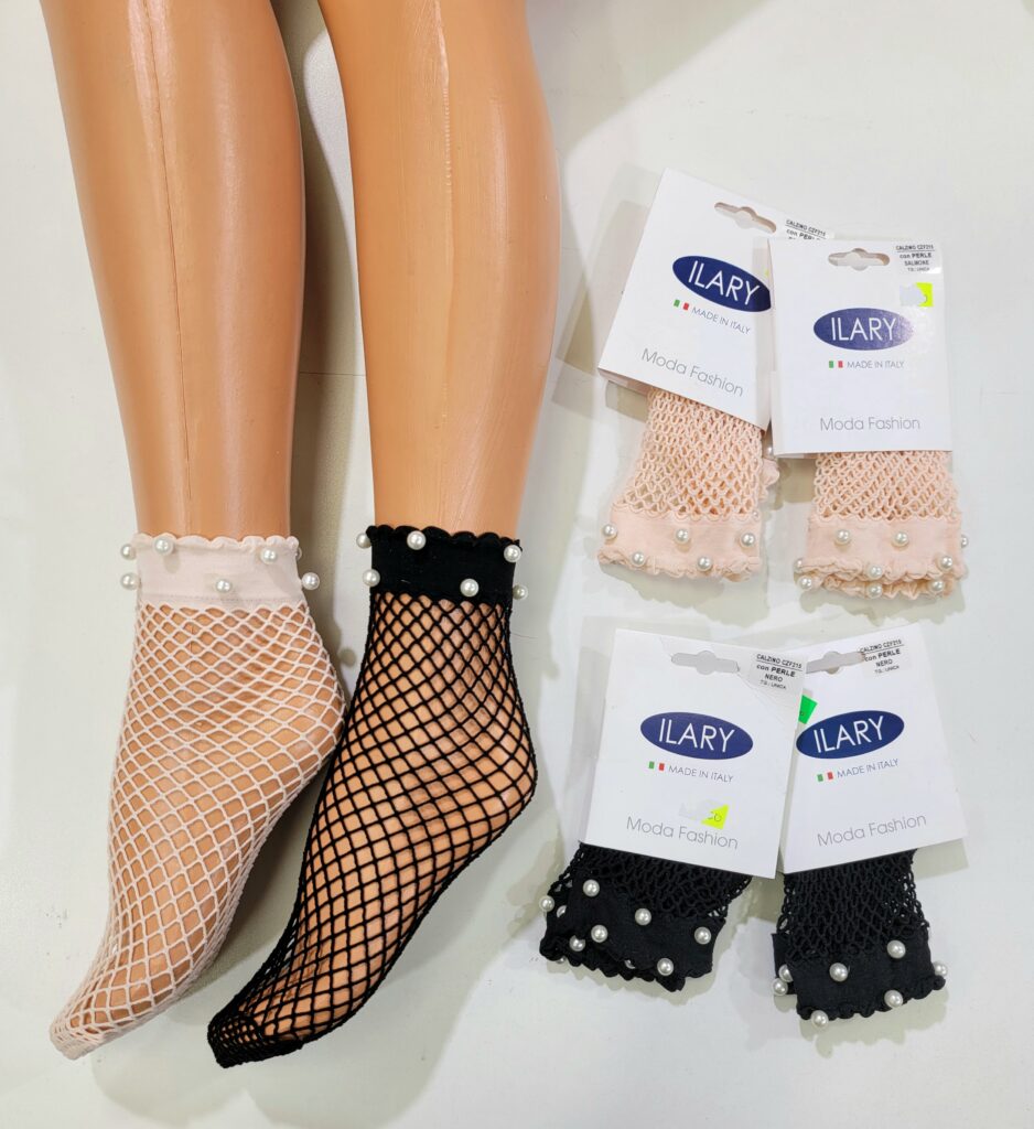 Mrezaste sokne sa imitacijom bisera - Glavna Outlet