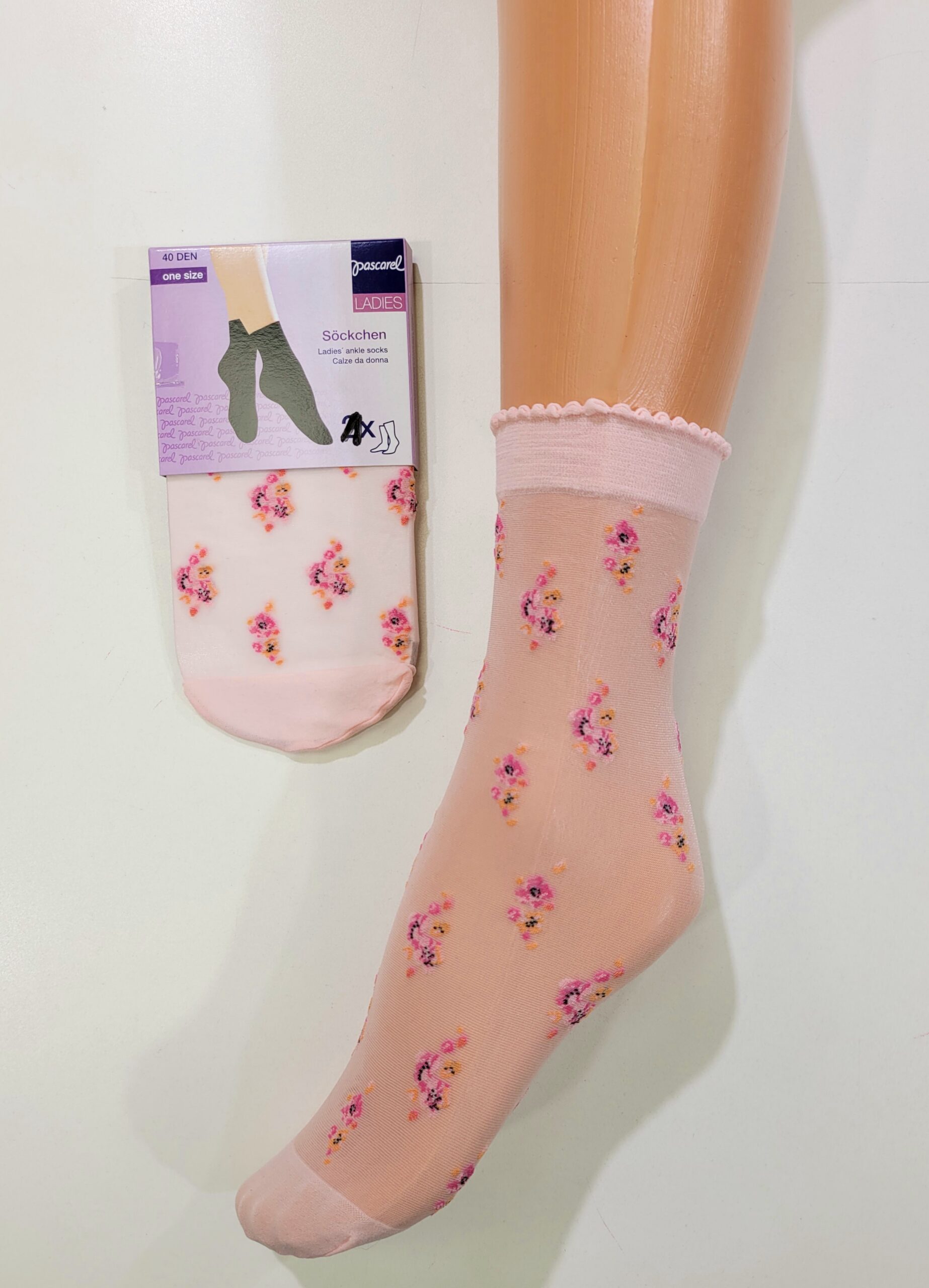 Sokne u roze boji sa cveticima - Glavna Outlet