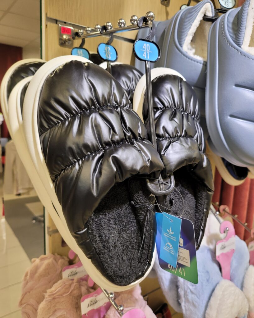 MOON WALKY tople kucne papuce u crnoj boji - Glavna Outlet